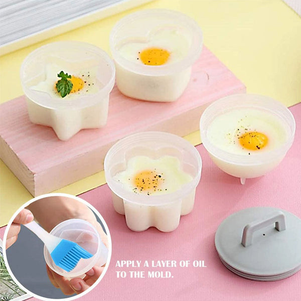 Cute Boiled Egg Mold🥚🥚4 PCS/Set With Brush – osloget